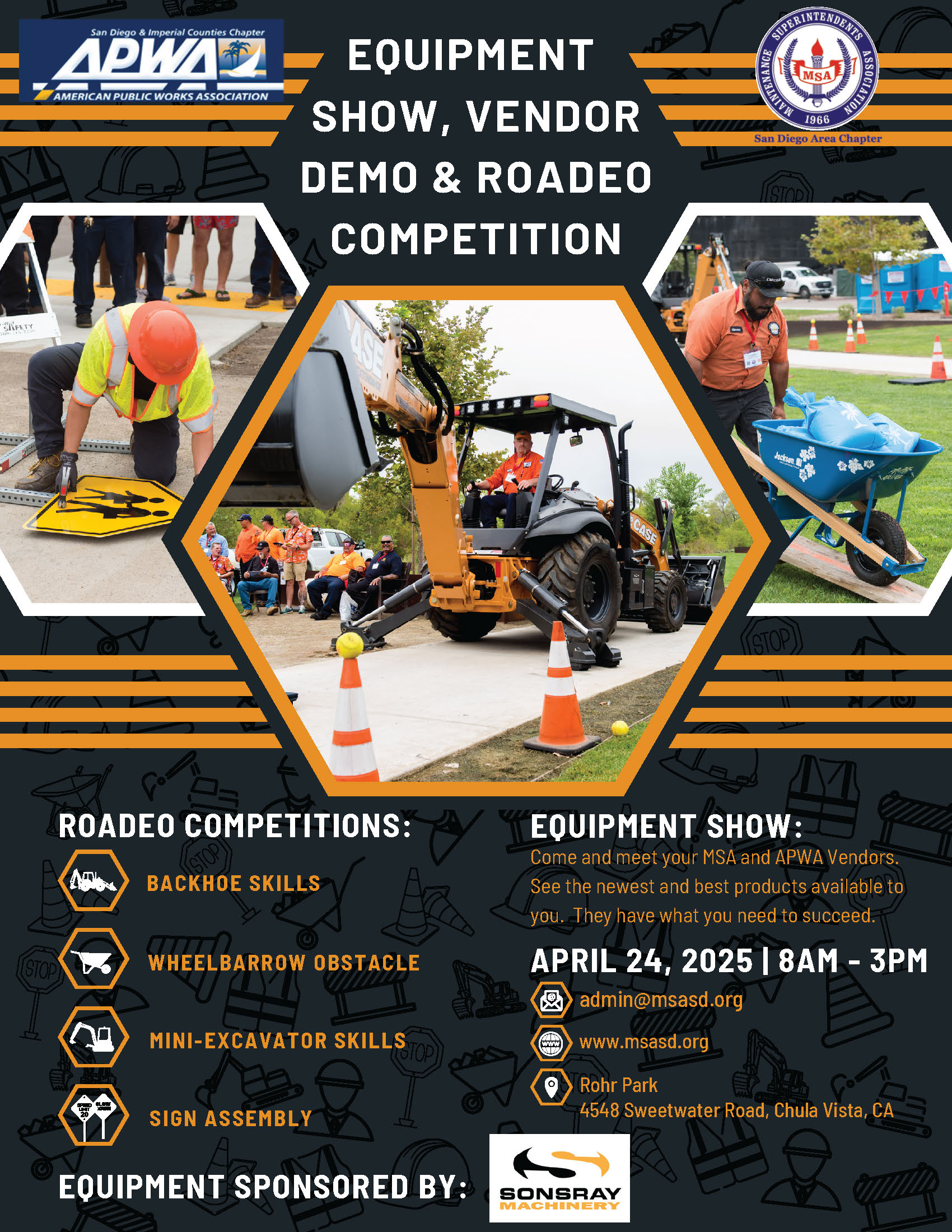 MSA/APWA Equipment Show, Vendor Demo & Roadeo Competition – APWA San ...